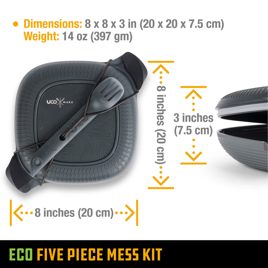 UCO 5-piece ECO Mess Kit Grey