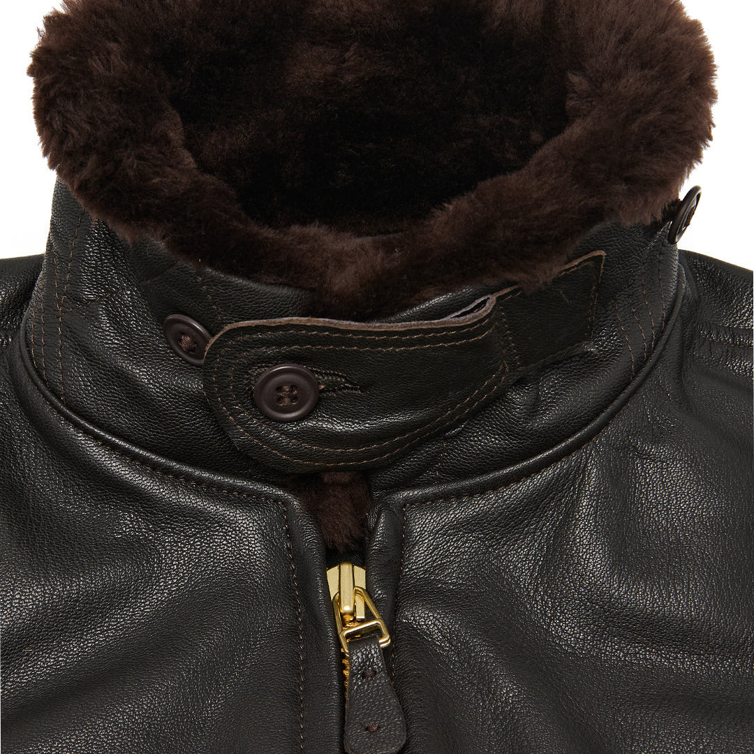 Cockpit USA U.S. Navy Issue Mil Spec G-1 Jacket Brown USA Made