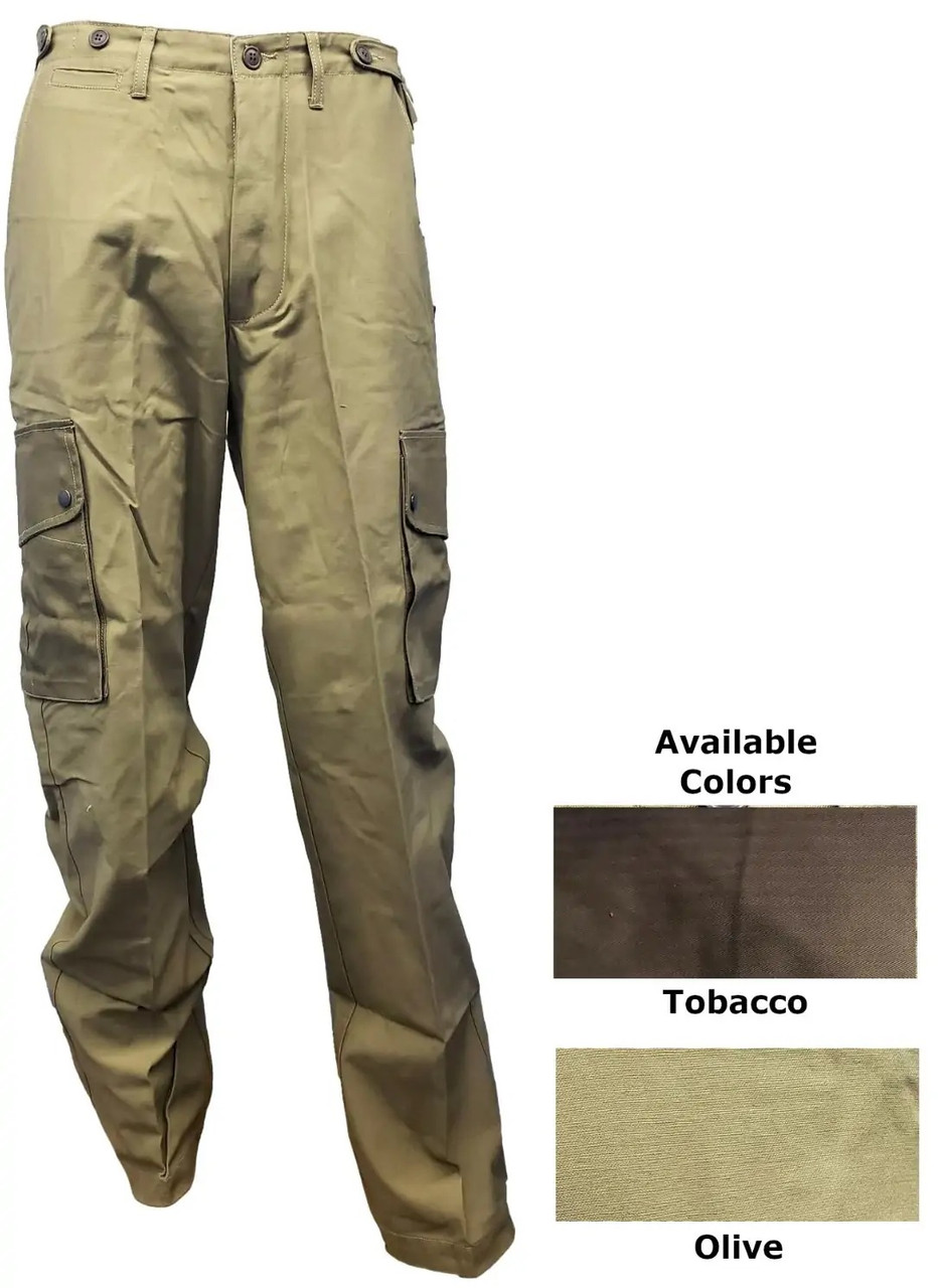 US WWII M42 Paratrooper Yarborough Cargo Pants Reproduction
