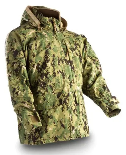 US Navy NWU Gore-tex Parka Type III AOR 2 Digital Woodland Camo USA Made