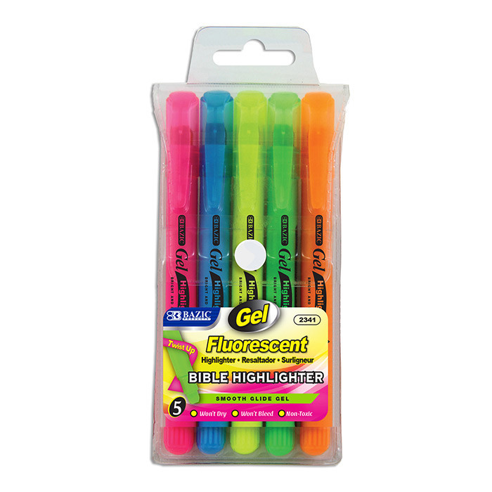 BAZIC 5 Fluorescent Gel Highlighter