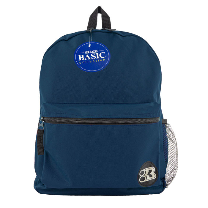 BAZIC 16" Basic Navy Backpack