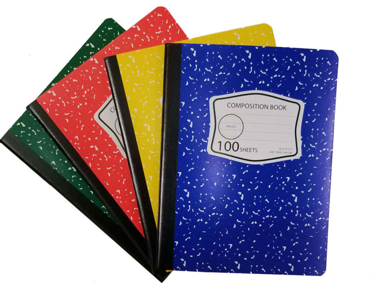 Composition Book - Wide Ruled - 100 Sheets - Assorted Colors