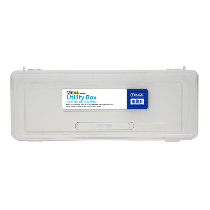 BAZIC Clear Multipurpose Ruler Length Utility Box
