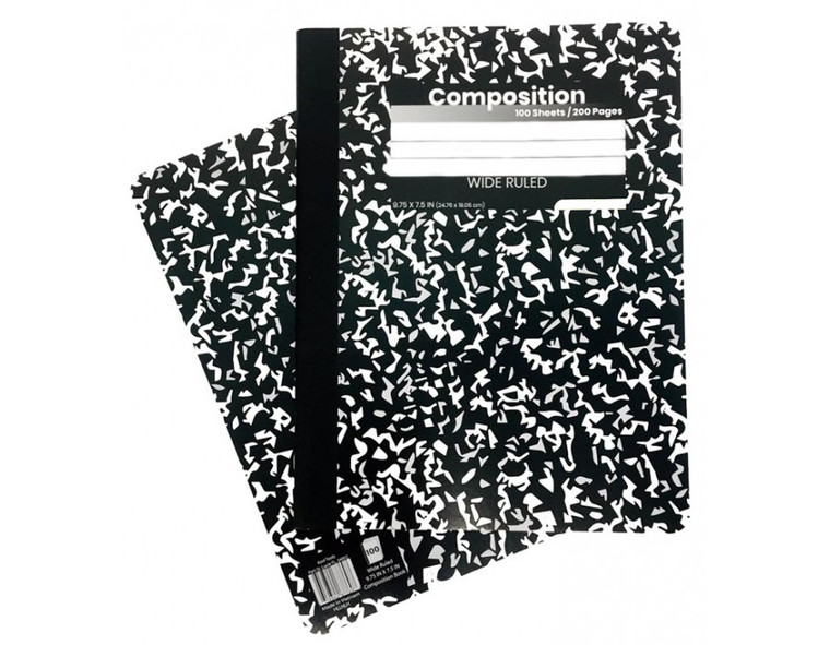Composition Book - Wide Ruled - 100 Sheets - Virgin Paper