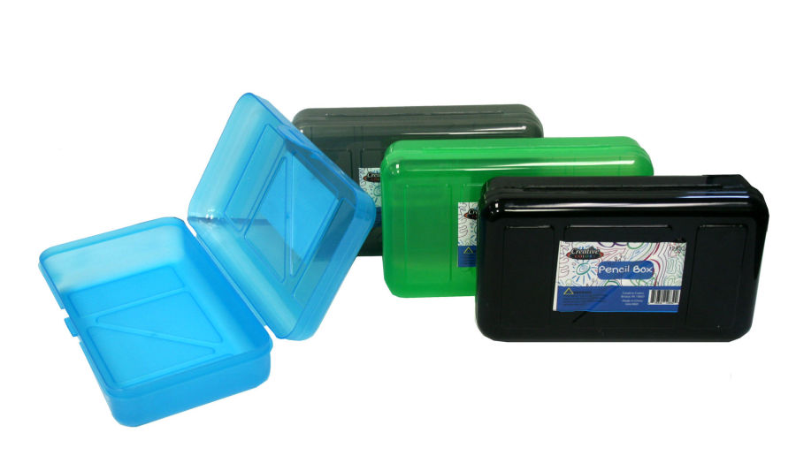 Creative Colors Pencil Box - 4 Assorted Colors