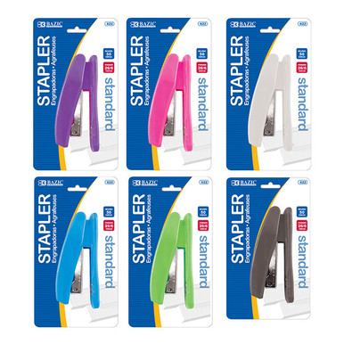 BAZIC Bright Color Standard (26/6) Stapler