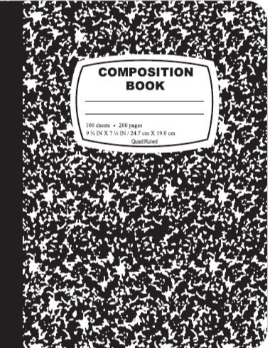 Creative Colors Composition Book - Quad Ruled - 100 Sheets