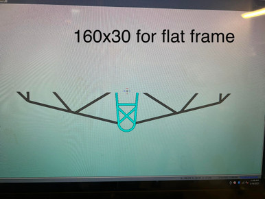 Flat Frame Cradle Kit 30" x 160"