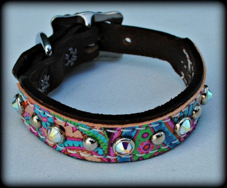 Small Blinged Out Dog Collar