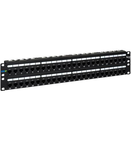 ICC PATCH PANEL- CAT 6A- 48-PORT- 2 RMS - Ligas Enterprises Store