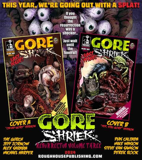 Gore Shriek Resurrectus #3 is scheduled!! - FantaCo Publications