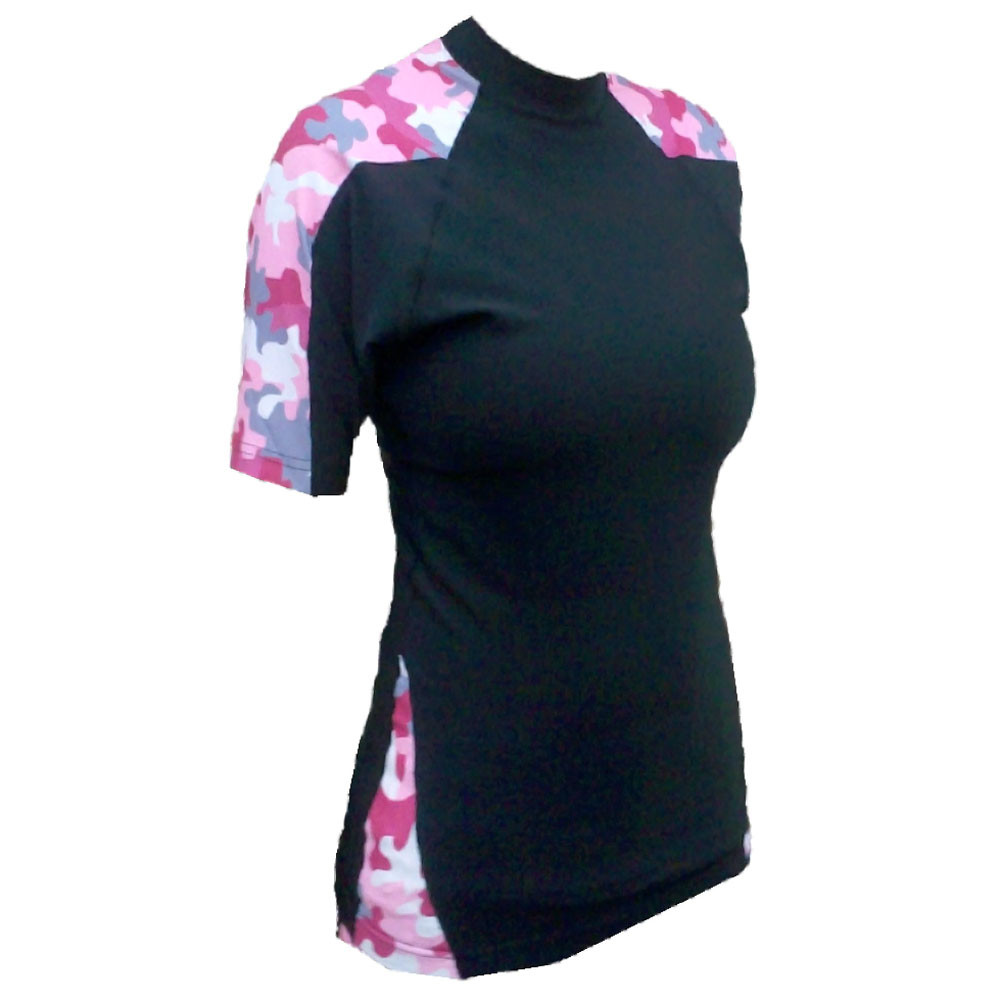 Pink Camouflage Short Sleeve Rash Guard - Combatives Gear a DIV of ...