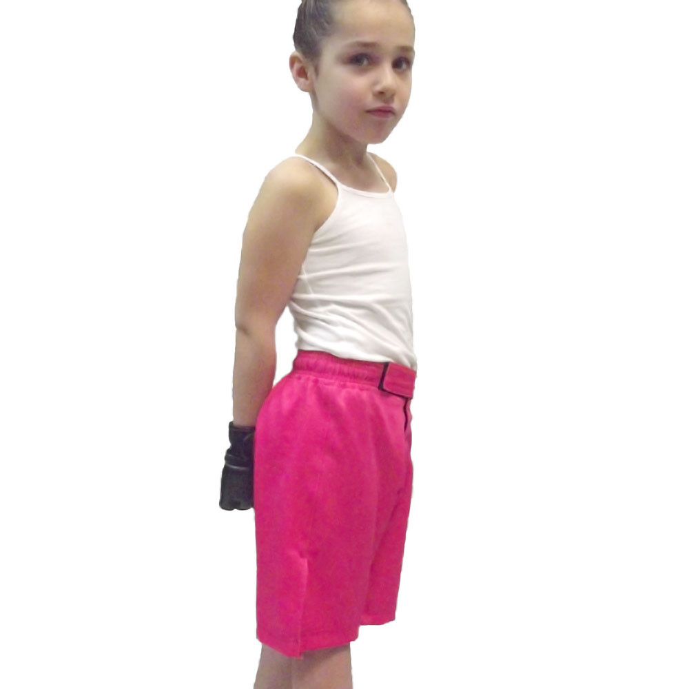 Youth Pink MMA Shorts - Combatives Gear a DIV of NightGear