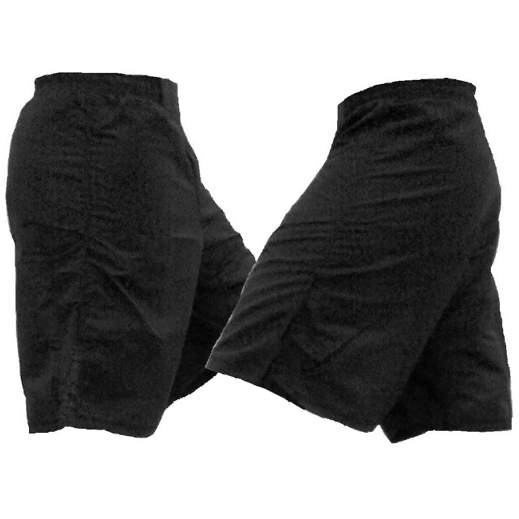 Black MMA style Athletic Shorts - No Slit in Leg - Combatives Gear a ...