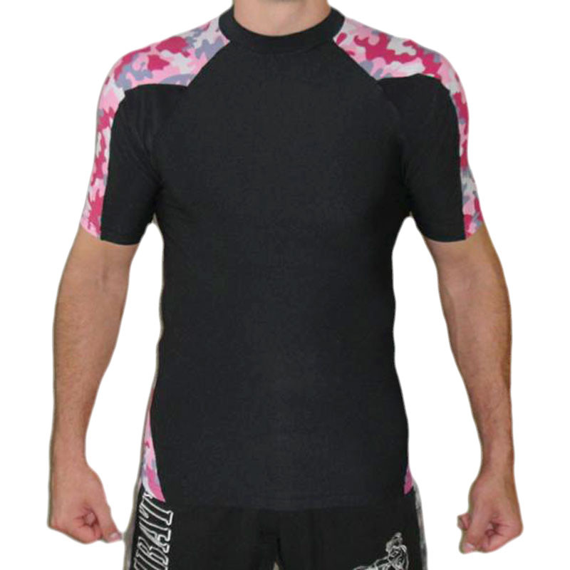 Pink Camouflage Short Sleeve Rash Guard - Combatives Gear a DIV of ...