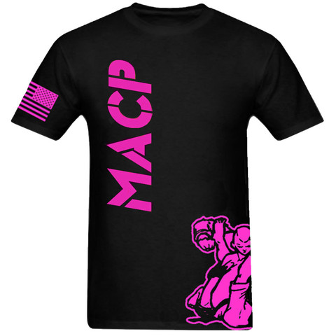 Black and Pink MACP Fight Shirt -100% Cotton - Combatives Gear a ...