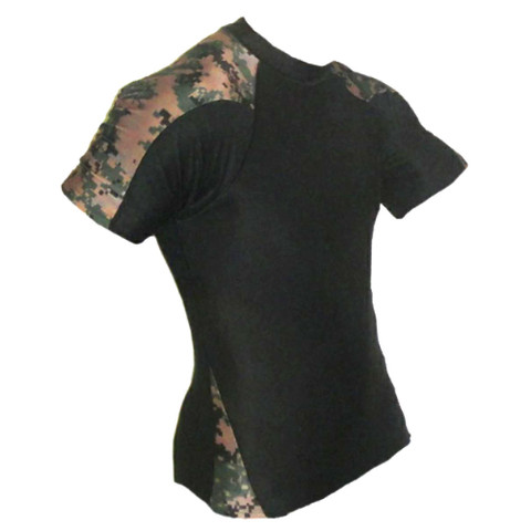 Black and Marpat Short Sleeve Rash Guard - Combatives Gear a division ...