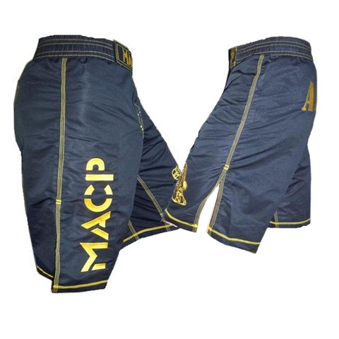 Youth MACP Kiddie Black and Gold Fight Shorts - Combatives Gear a DIV ...