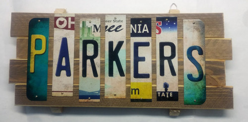 Personalized Cut License Plate Strip Signs - Sporty Crafts