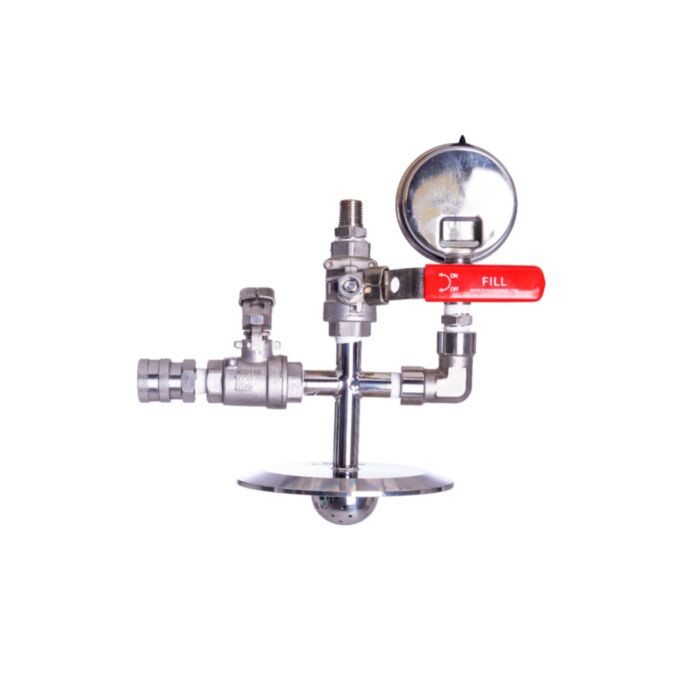 Inlet Cross 4" Closed Loop - 1/4" Nitrogen Assist Port - Botanical ...