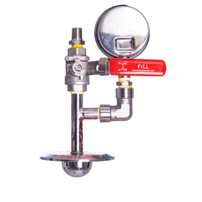 Inlet Tee 3" Shower Head Assembly - Botanical Health Oils Hardware Ltd