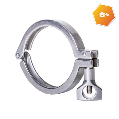 6" Low Pressure Tri Clamps - Botanical Health Oils Hardware Ltd