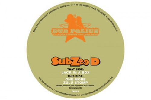 Subzee D - Jack In a Box - 12" Vinyl - Ear Candy Music