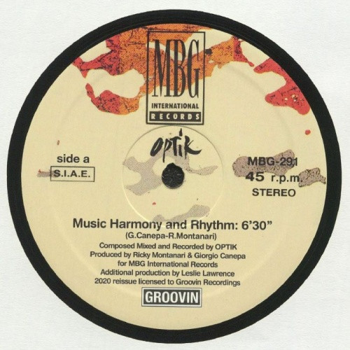 Optik - Music Harmony And Rhythm - 12" Vinyl - Ear Candy Music