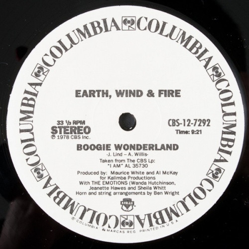 Earth, Wind & Fire - Boogie Wonderland / September - 12" Vinyl - Ear Candy Music