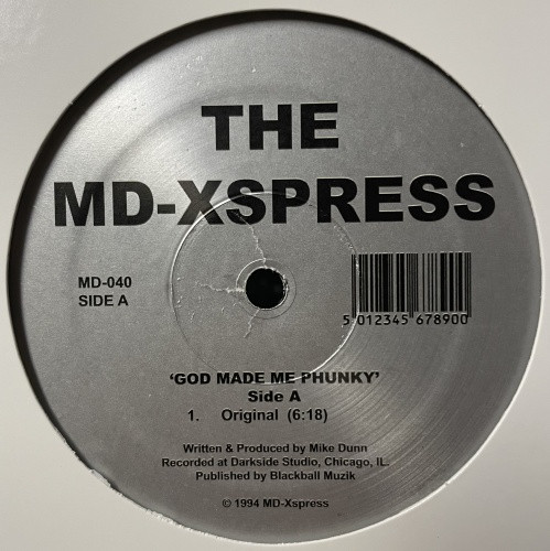 The MD X-Spress - God Made Me Phunky - 12" Vinyl - Ear Candy Music