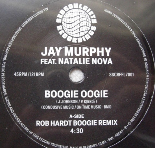 Jay Murphy - Boogie Oogie - 7" Vinyl - Ear Candy Music