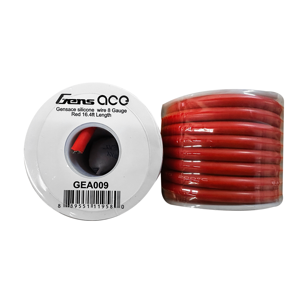 Gensace silicone wire 8 Gauge Red 16.4ft Length