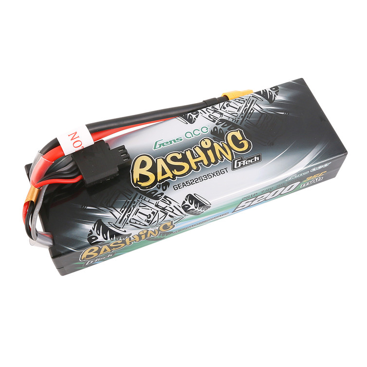 Gens ace 5200mAh 2S 35C 7.4V G-Tech Bashing Series Lipo Battery Pack ...