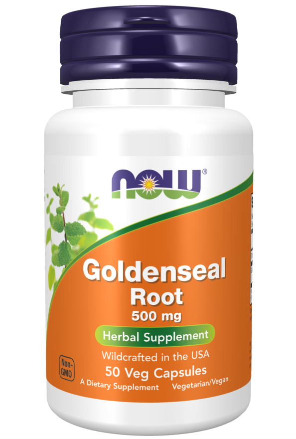 Goldenseal Root 500 mg - 50 Capsules | NOW Brand | Bulk Apothecary