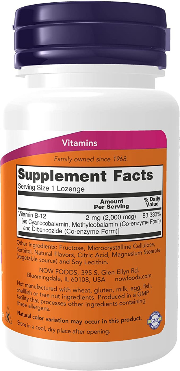 Instant Energy B-12 2000 mcg - 100 Lozenges | Bulk Apothecary