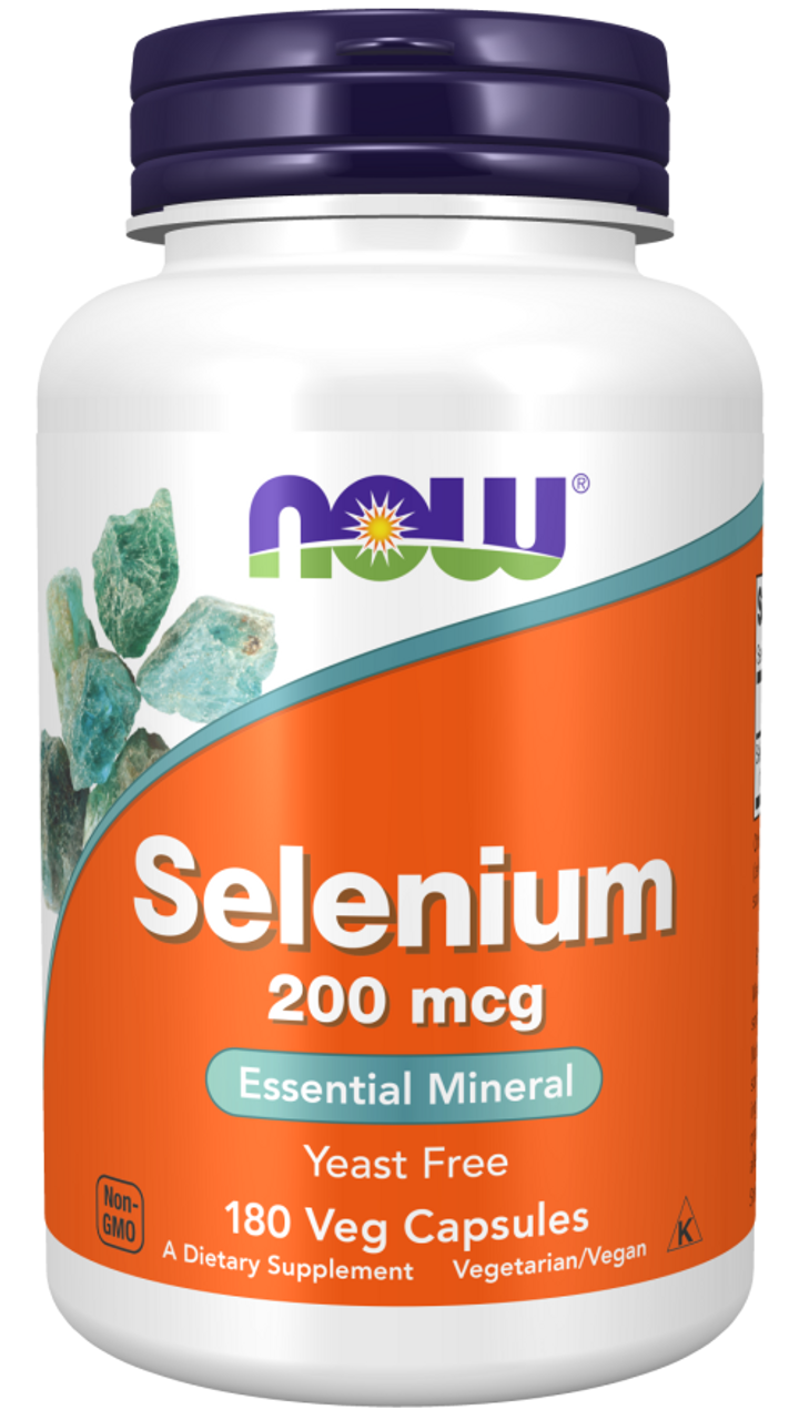 Selenium 200 mcg - 180 Vcaps | NOW Brand Vitamins and Supplements