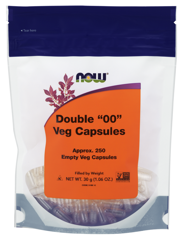 V-Capsules '00' Empty - 250 Capsules | NOW Brand Vitamins and Supplements