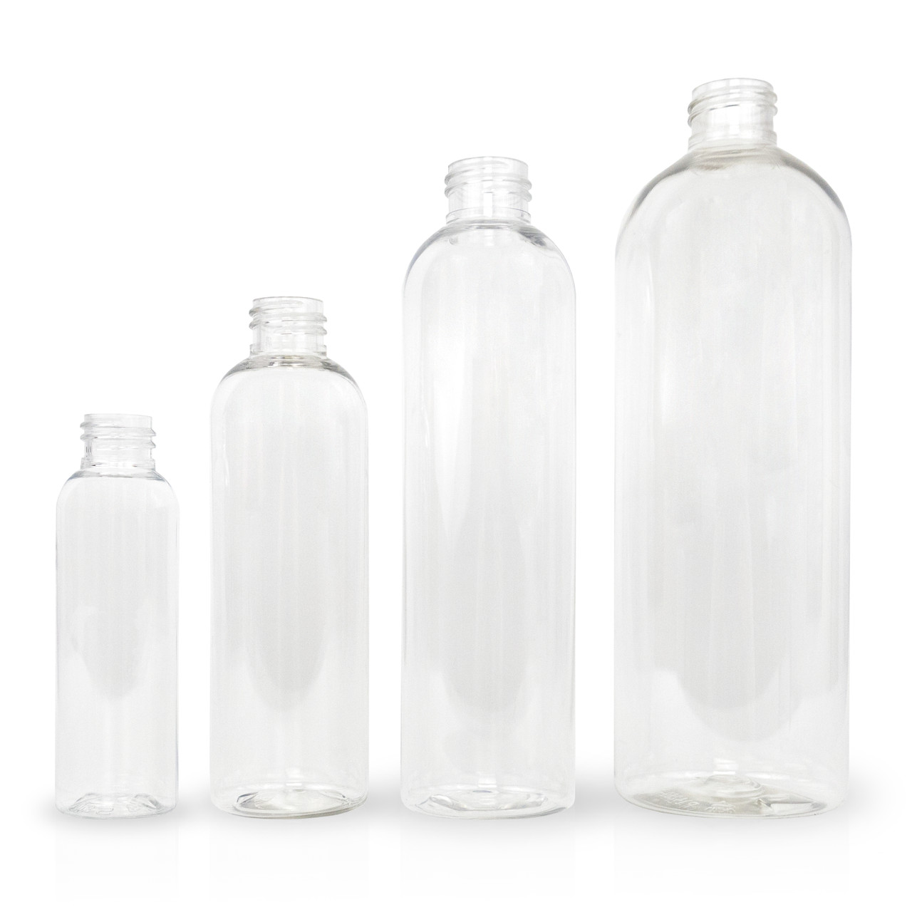 Buy Clear Cosmo Round (Bullet) Bottles | Bulk Apothecary