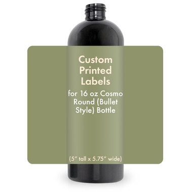 Buy Black Cosmo Round (Bullet) Bottles | Bulk Apothecary