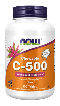 Vitamin c-500 Cherry Chewable - 100 Tablets | Bulk Apothecary