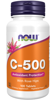 Vitamin C-500 - 100 Tablets | NOW Brand Vitamins and Supplements