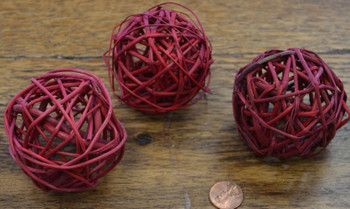 Brush Ball - Red 2.3 inches | Bulk Apothecary