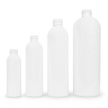 Buy White Cosmo Round (Bullet) Bottles | Bulk Apothecary