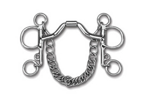 Myler Ported Barrel MB 33 Pelham Bit- English Bits