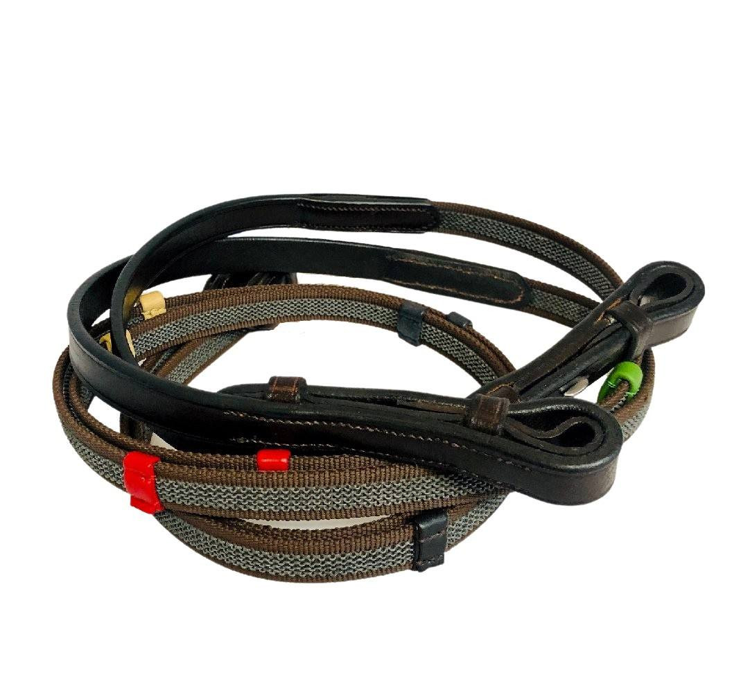 Pony Rainbow Stop Rubber Reins- Pony Tack