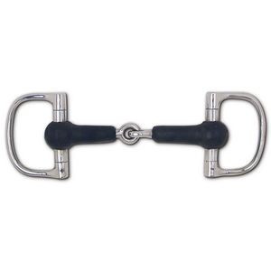 Rubber Mouth Dee Ring Snaffle Bit- English Bits & Tack
