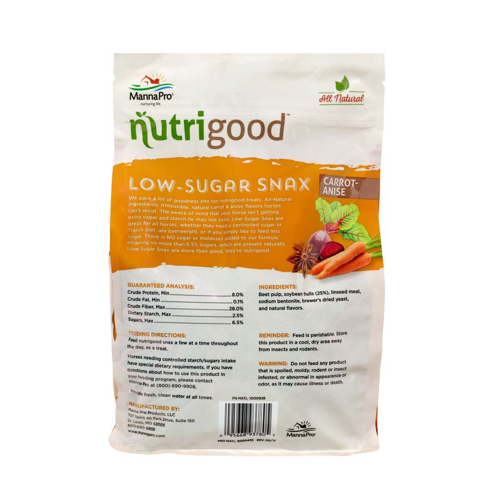 Nutrigood Low Sugar Snax- Horse Treats