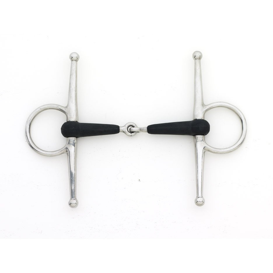 Eco Pure Jointed Full Cheek- Rubber Mouth Horse Bits
