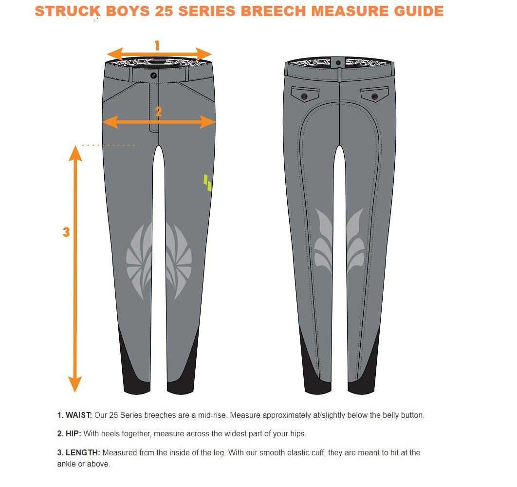 Struck Boys 25 Series Breeches- Kids Riding Clothes